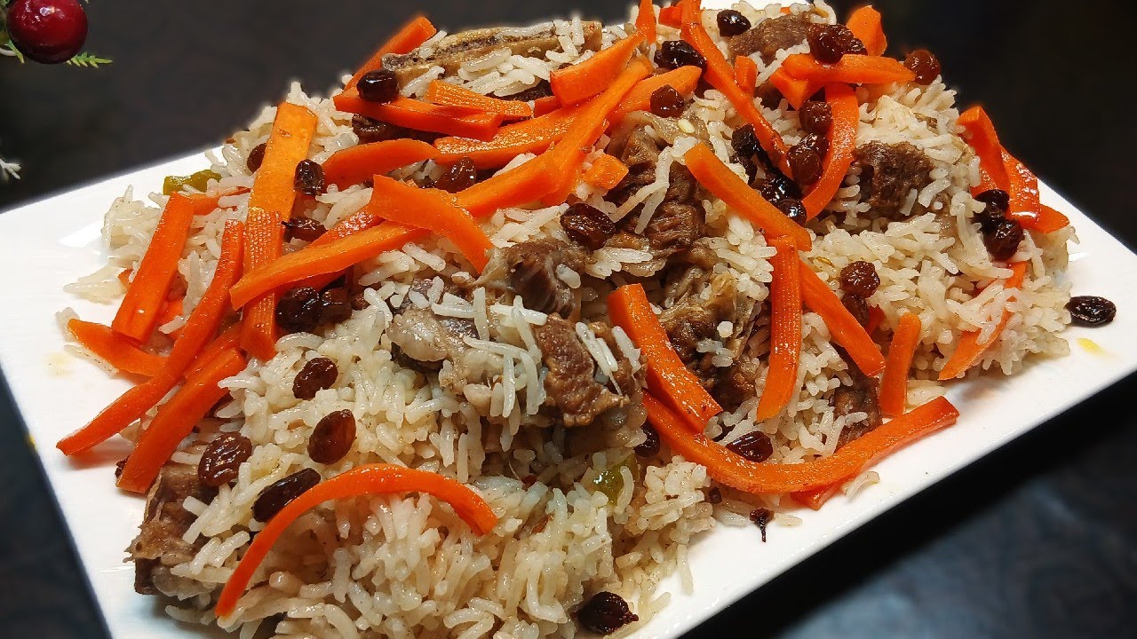 Kabuli Pulao Recipe | Afghani Pulao Rice | Easy Afghani Style Pulao ...