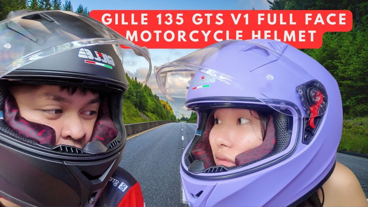 GILLE 135 GTS V1 Motorcycle Helmet Unboxing & Review | Dual Visor, Two ...