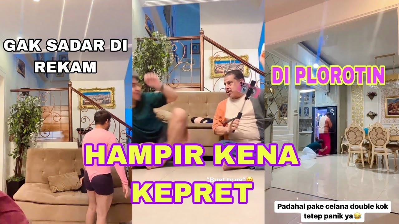 celana pak muh di plorotin fadil jaidi, fadil jaidi gak sadar di rekam ...