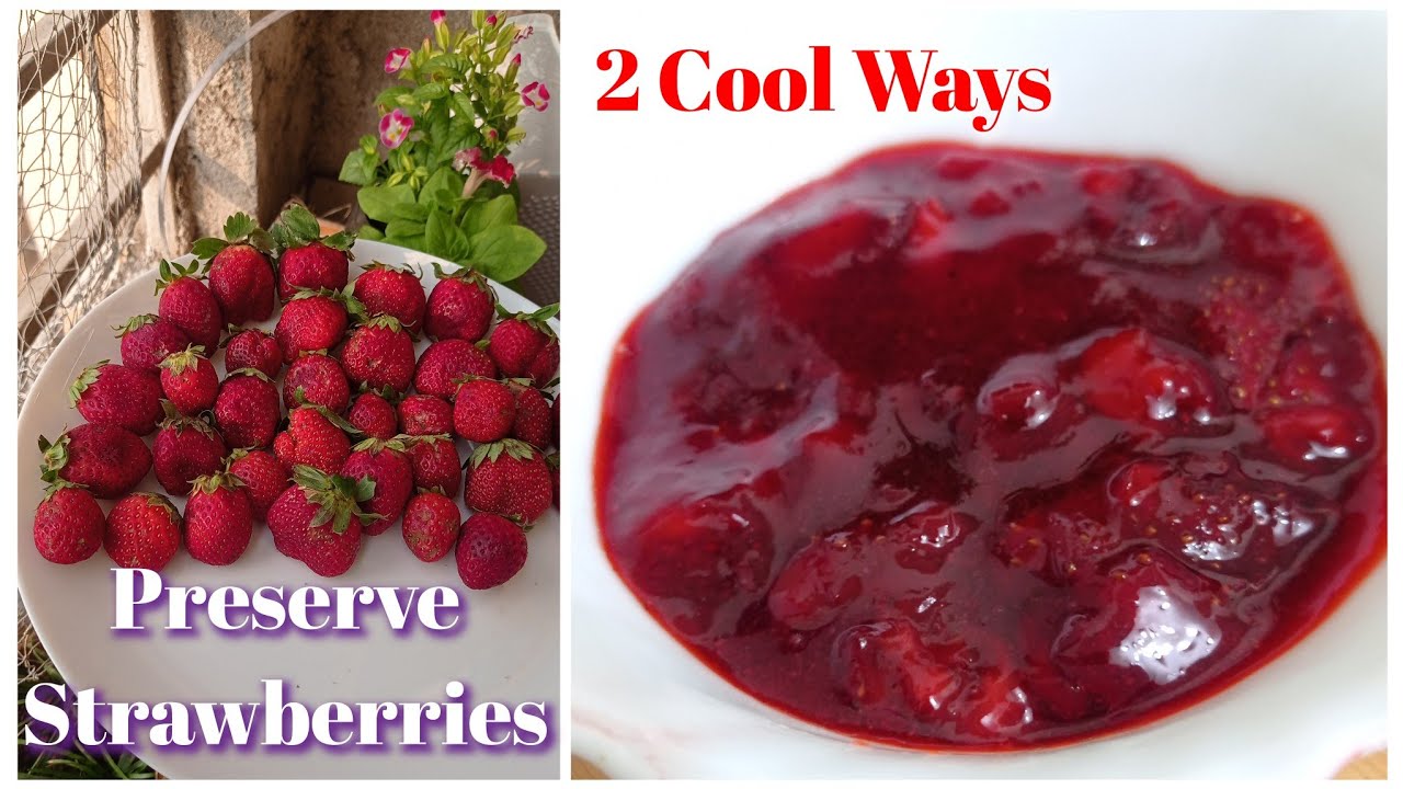 How to Preserve Strawberries 2 Ways- Deep Freezing strawberries ...