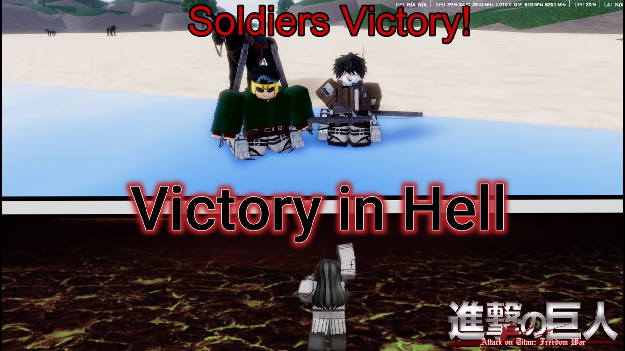 Victory in hell Trailer Attack on titan freedom war - YouTube