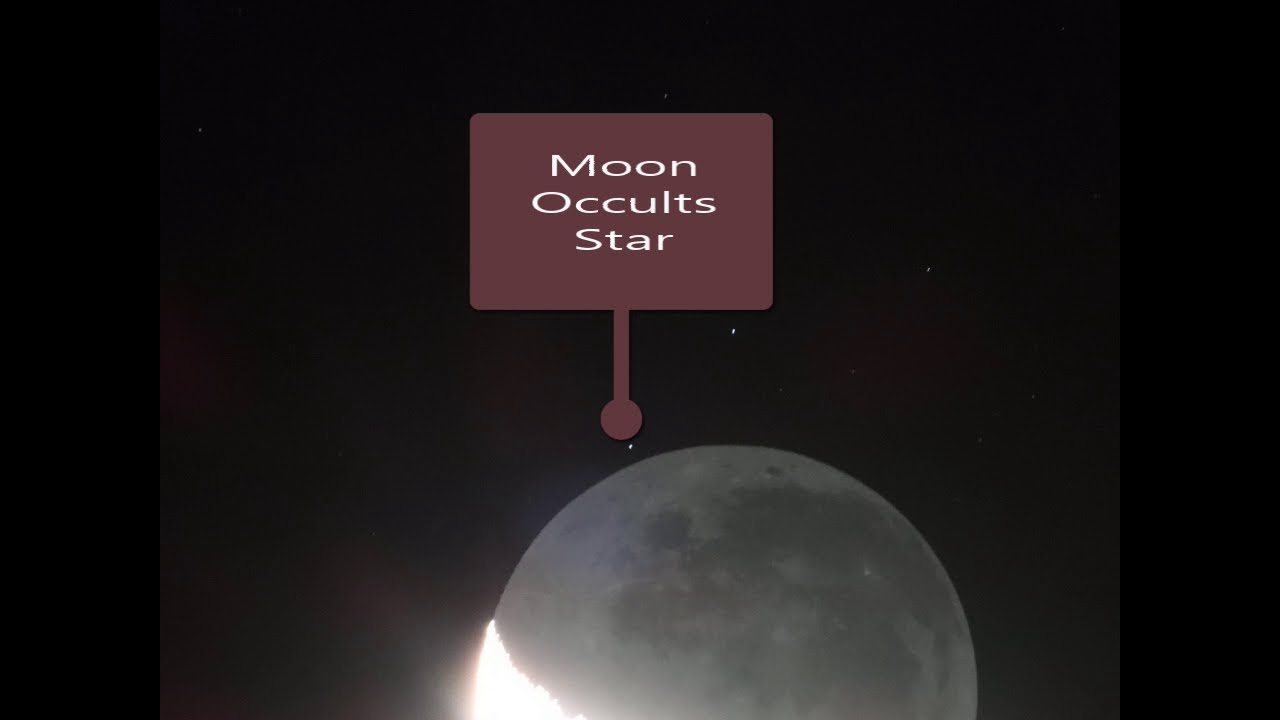 Moon Occults Star (October 1-2022) Nikon P1000 - YouTube
