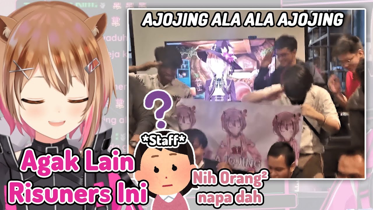 Para Staf Sampe Geleng Kepala Liat Risuner Joget Ajojing Di Fanmeet Risu HoloIDCafe [Ayunda Risu ...