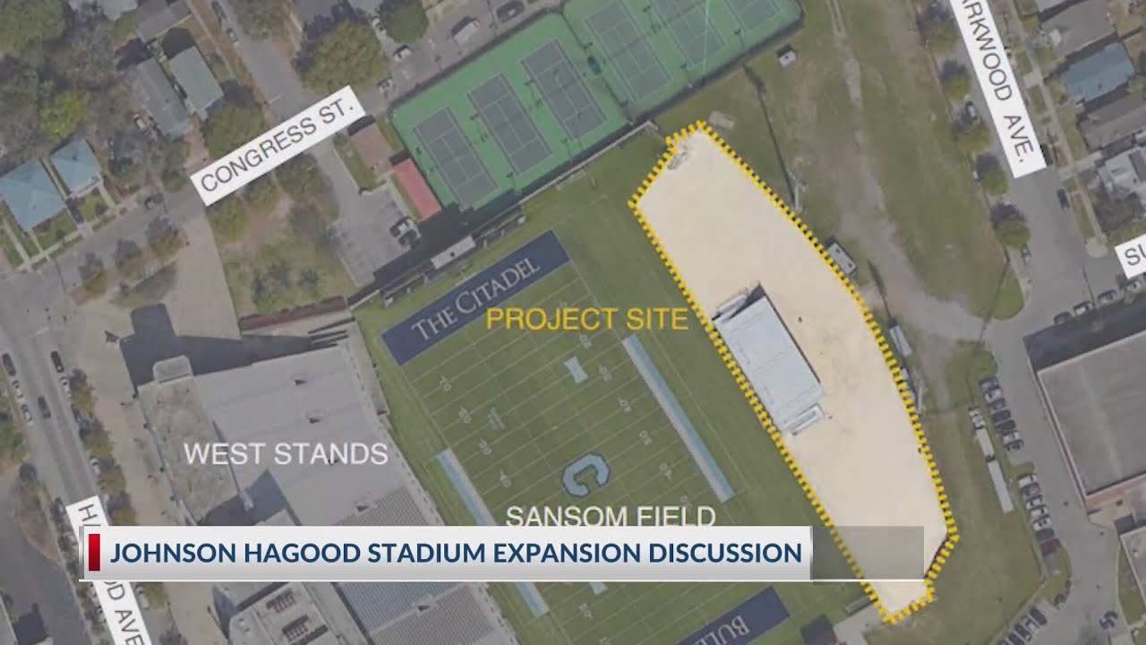 Johnson Hagood Stadium expansion discussion - YouTube