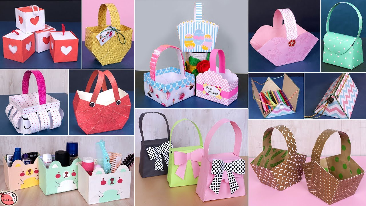 11 DIY Paper Basket : Multi Use.. Paper Basket For Chocolates & Gifts ...