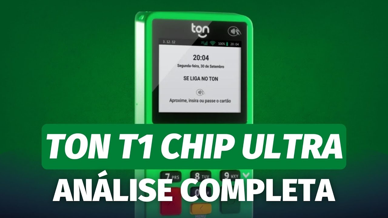 TON T1 CHIP ULTRA - Essa máquina de cartão vale a pena? - YouTube