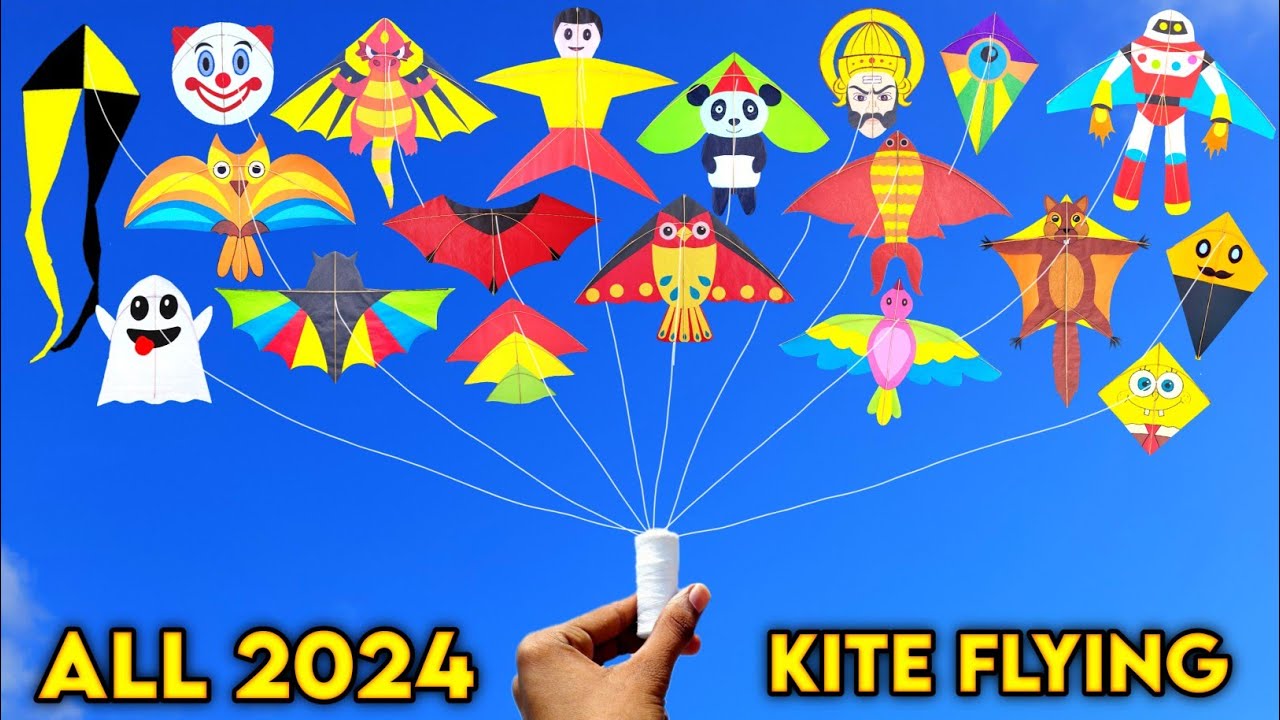All 2024 homemade kite flying , 40 Amazing kite flying , how to make a ...