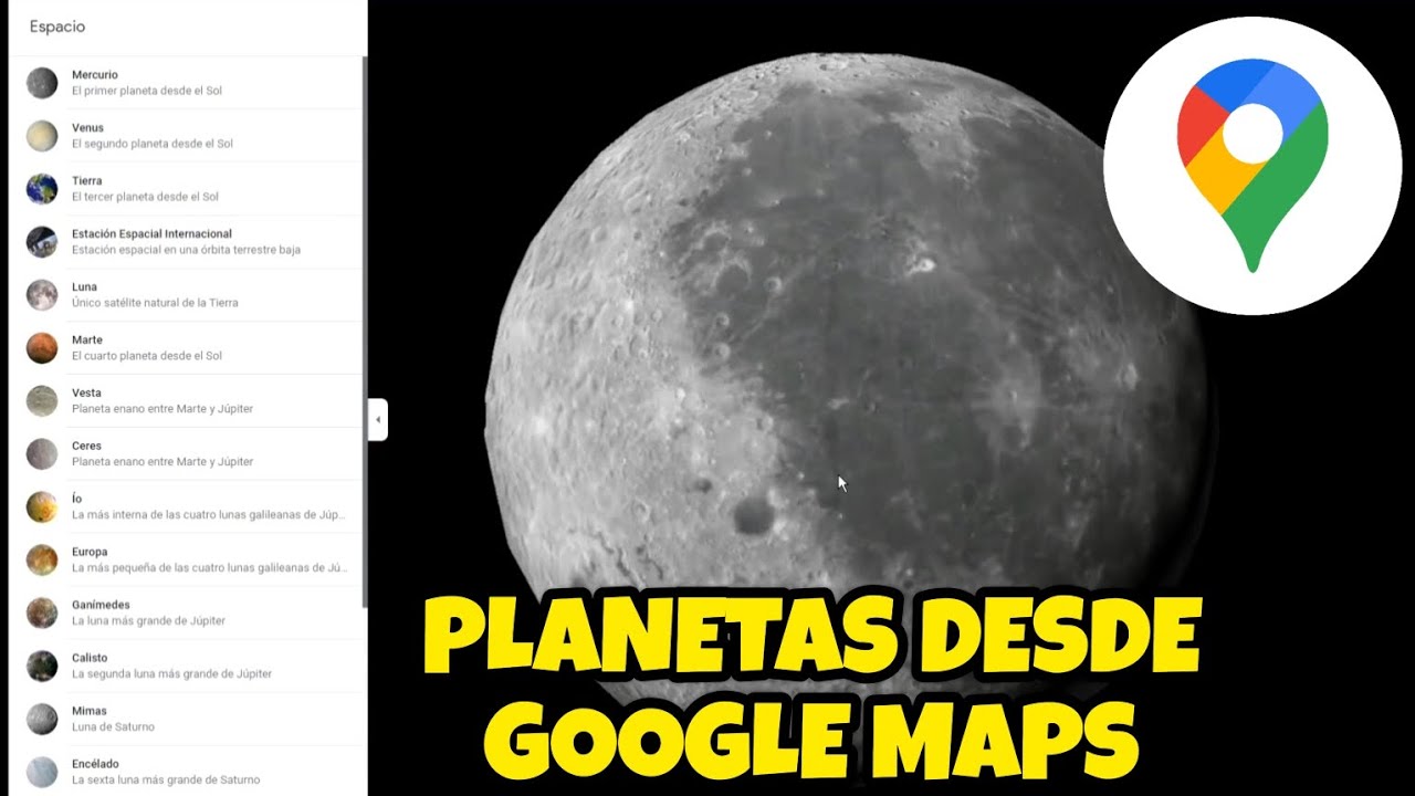 Como ver el SISTEMA SOLAR desde Google Maps 🌎 ️ ️ - YouTube