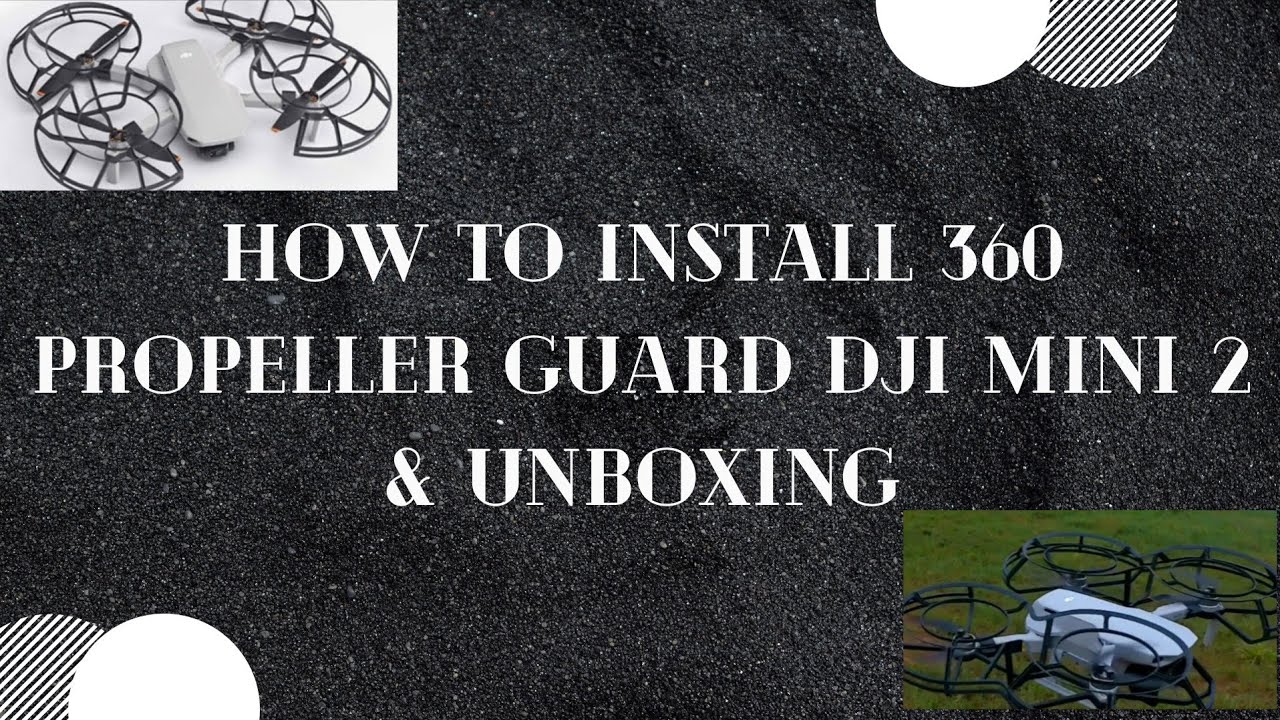 Dji mini/mini 2 , How to install 360 propeller guard. - YouTube