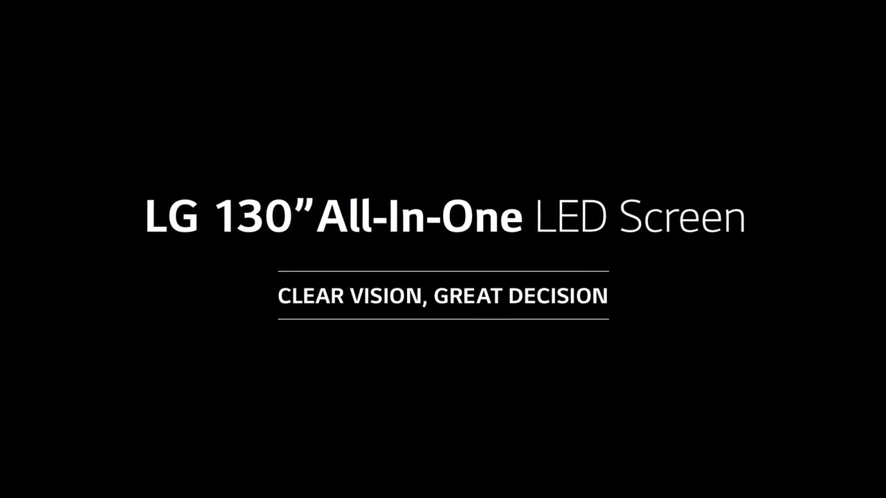 130インチLEDサイネージ紹介_LG 130 All-in-one LED Screen Introduction - YouTube