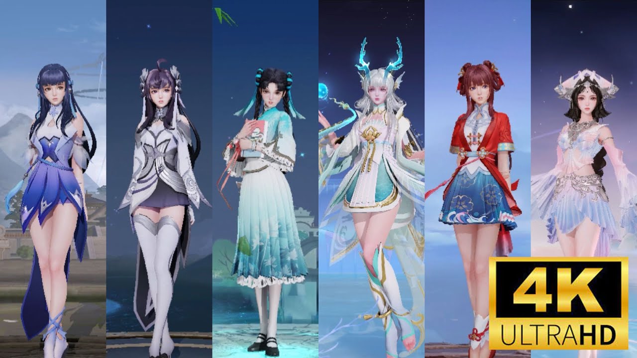 Honor of Kings All Xi Shi (Not Released) Costumes/Skins Animation S33 ...