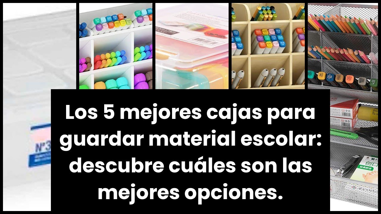 【CAJAS PARA GUARDAR MATERIAL ESCOLAR】 - YouTube