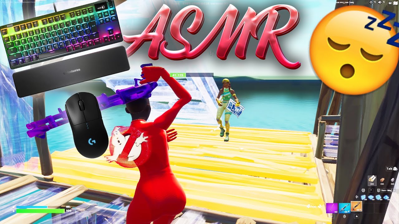 Steelseries Apex 7 TKL ASMR 😴 Satisfying Gameplay Keyboard Fortnite 240 ...