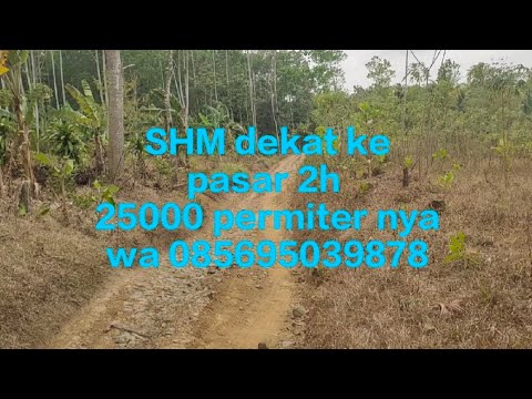 surat SHM 25000 permiter luas 2h dekat ke pasar wa 085695039878 - YouTube