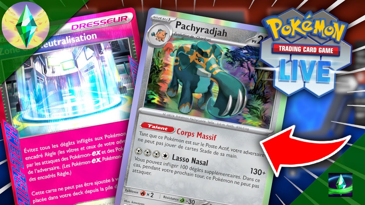 L'ÉLÉPHANT INVINCIBLE ! Deck Pachyradjah : Pokémon TCG Live - YouTube