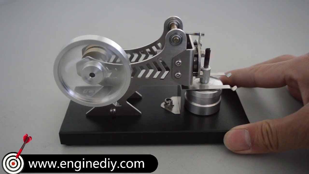 Enginediy Vacuum Engine Flame-licker Engine - YouTube