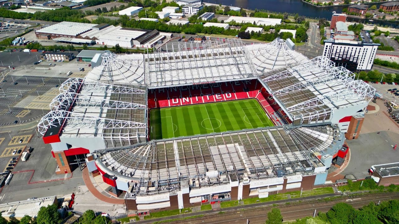 Old Trafford Stadium | Aerial View - YouTube