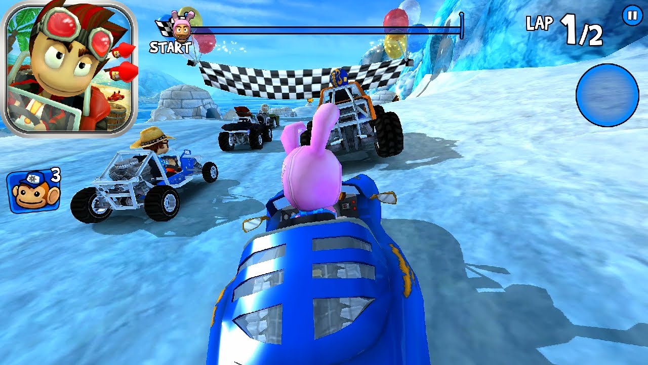Lambini Vehicle 100 HP championship 2021 Game Play | Beach Buggy Racing ...