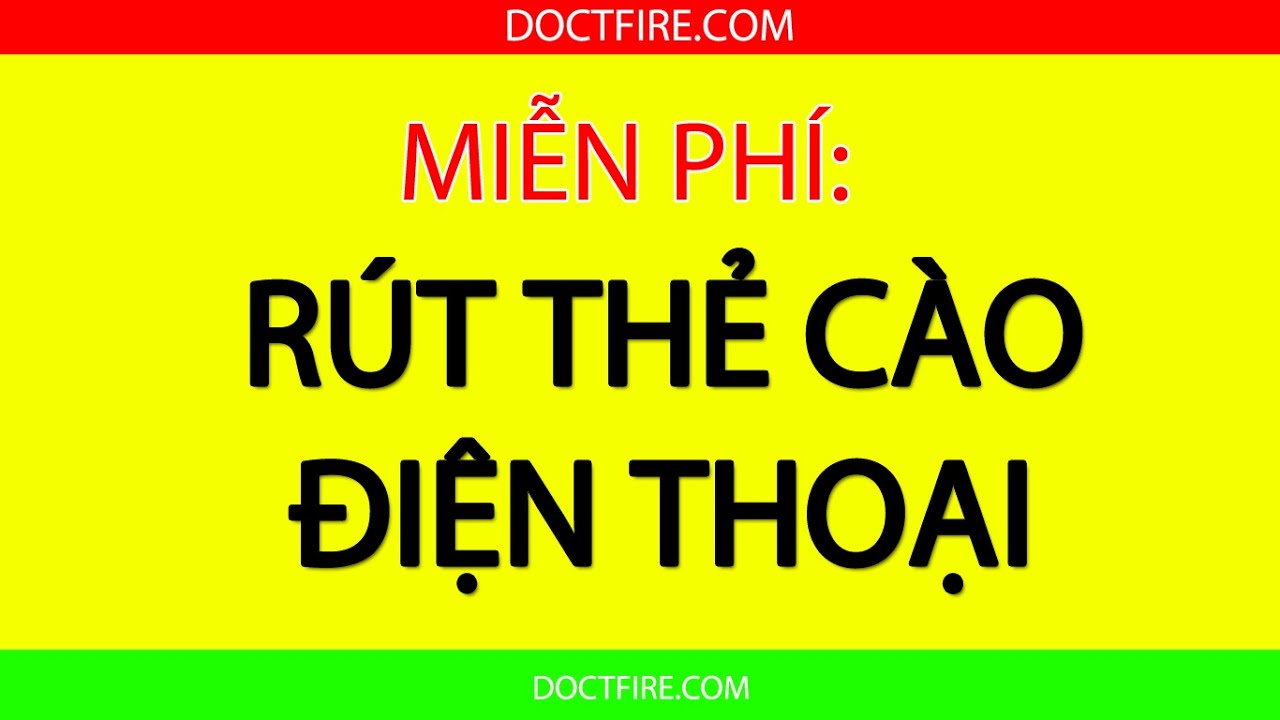 Hướng Dẫn Rút Thẻ Cào Miễn Phí Trên Điện Thoại Mỗi Ngày - YouTube