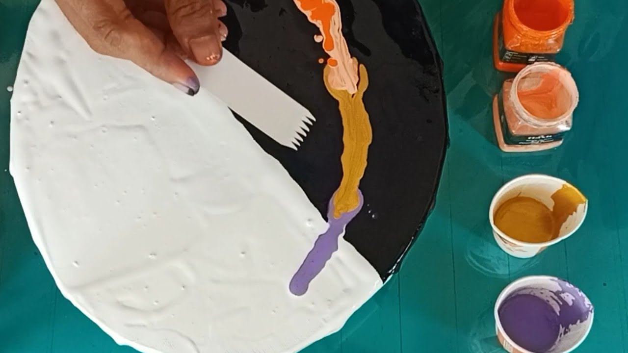 Acrylic painting| Acrylic Flow art| Relaxing artwork| Acrylic pouring ...