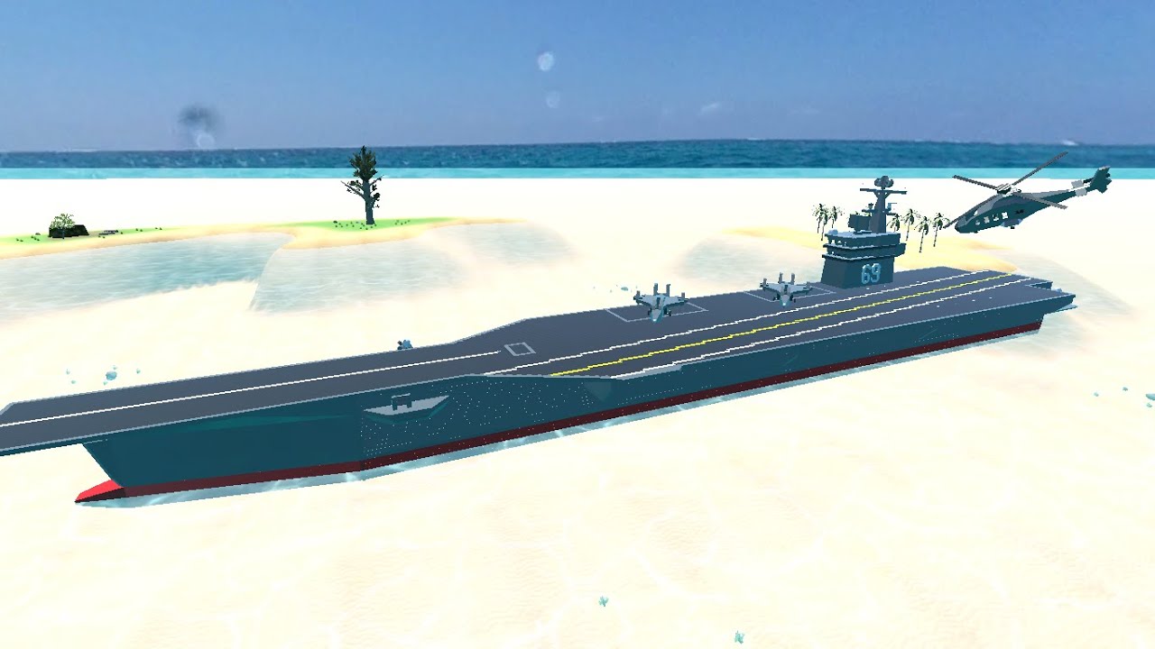 I built a working Aircraft Carrier in Evertech Sandbox with working ...