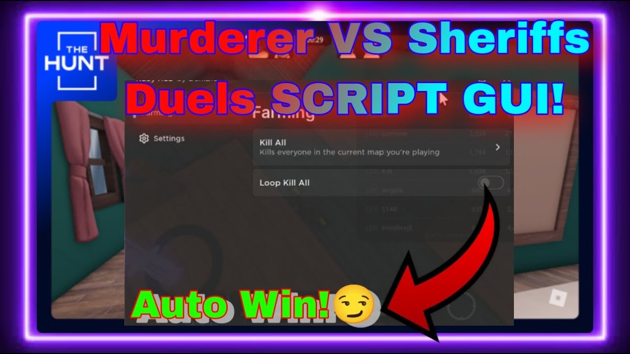 Roblox Murderer Vs Sheriffs Duels Script Pastebin 2024 No Key Auto Kill All Instant Win
