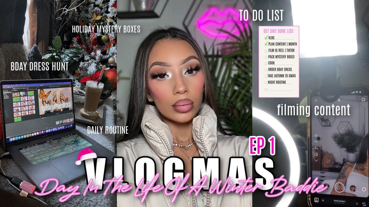 VLOGMAS EP 1 | NEW CAMERA, PLANNING OUT CONTENT, FILMING IG REELS ...