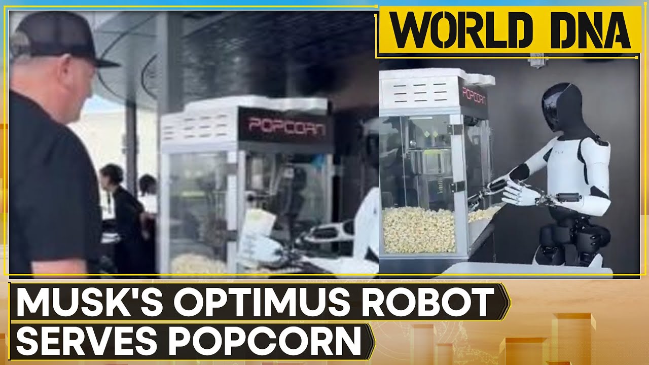 Tesla's Optimus Robot Serves Popcorn At Hollywood | World DNA | WION ...