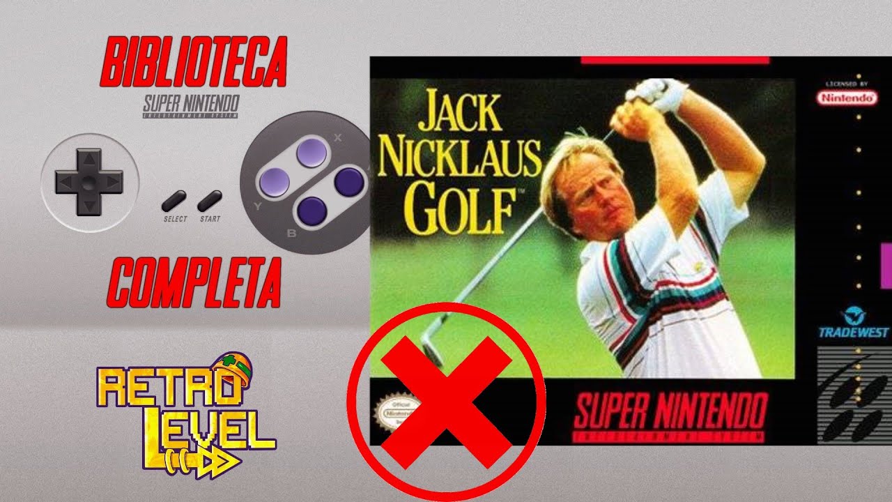 Jack Nicklaus Golf Biblioteca COMPLETA do Super Nintendo #600 - YouTube