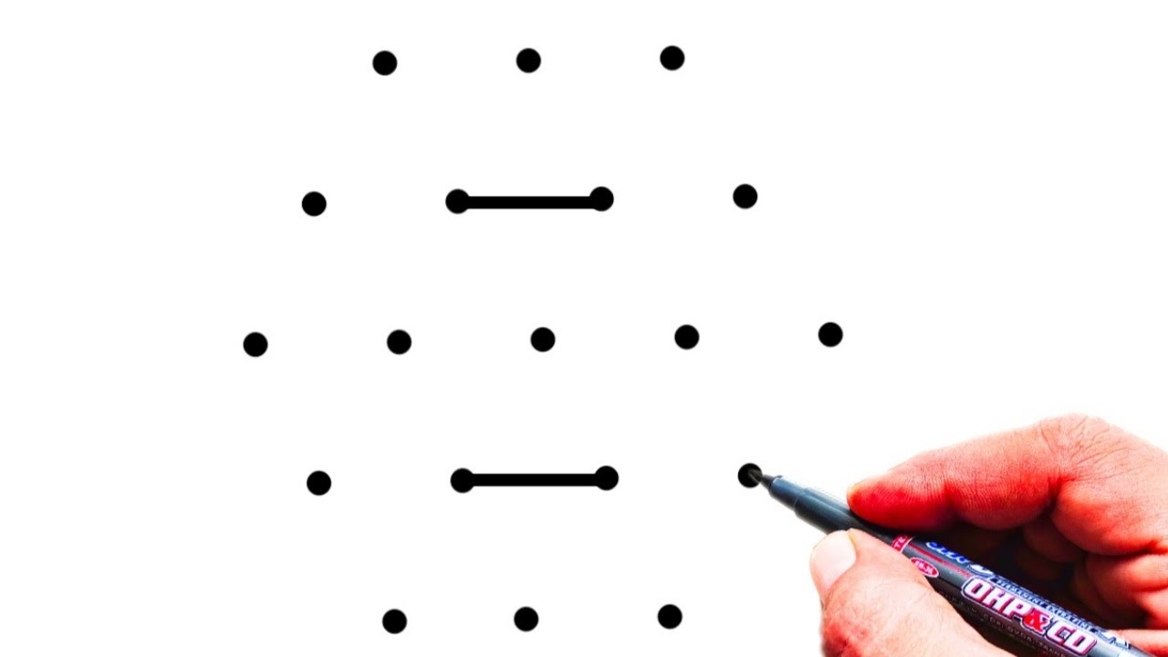 New letest simple design from 5×3 dots | Easy design drawing | Dots ...