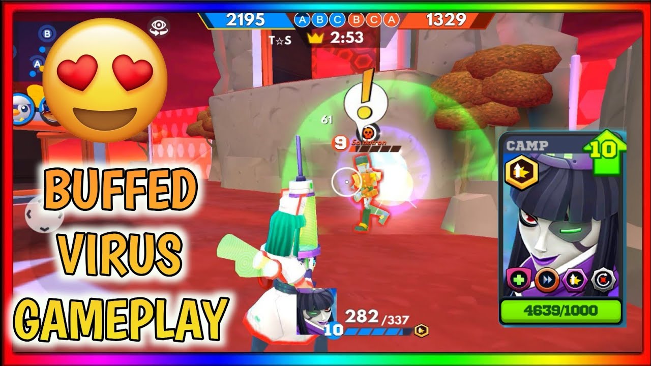 Buffed Virus ☠️ Character Gameplay in FRAG Pro Shooter 🎯 - YouTube