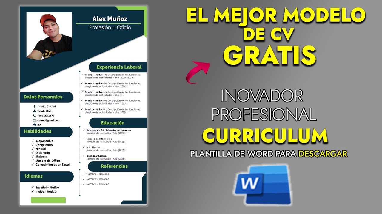 Ejemplos De Curriculum Vitae En Word Modelo De Curriculum Vitae