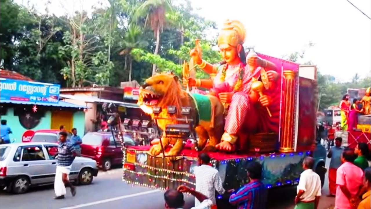 Kerala Temple Festival Floats | Floats in a Temple Festival Procession ...