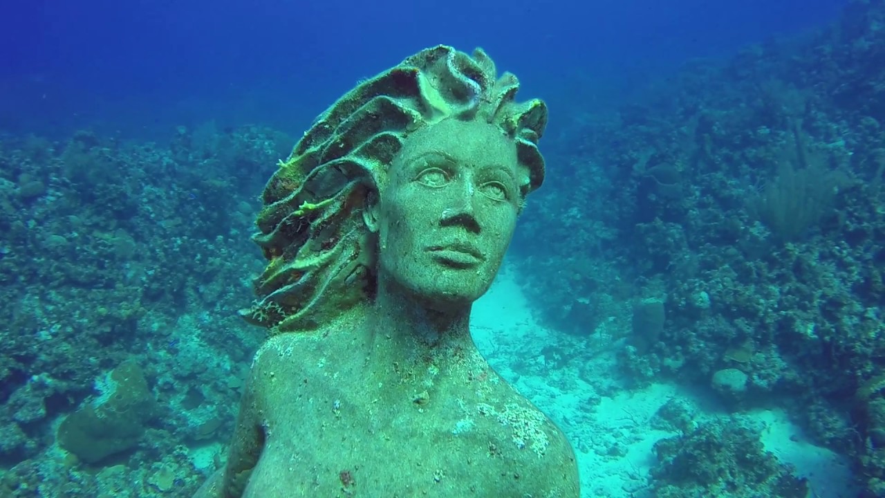 Visiting Mermaid Amphitrite at Sunset House, Grand Cayman - YouTube