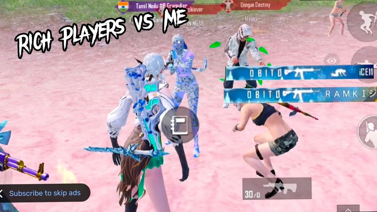 Rich players 💲 vs me 💀 - YouTube