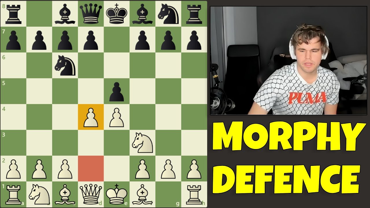 Magnus shows how to play the Ruy Lopez opening (Morphy Defense) - YouTube