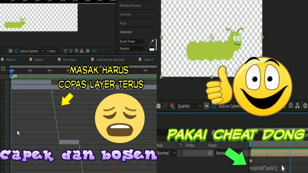 Cara Membuat Animasi Looping Dengan Cepat dan Mudah di after effect ...
