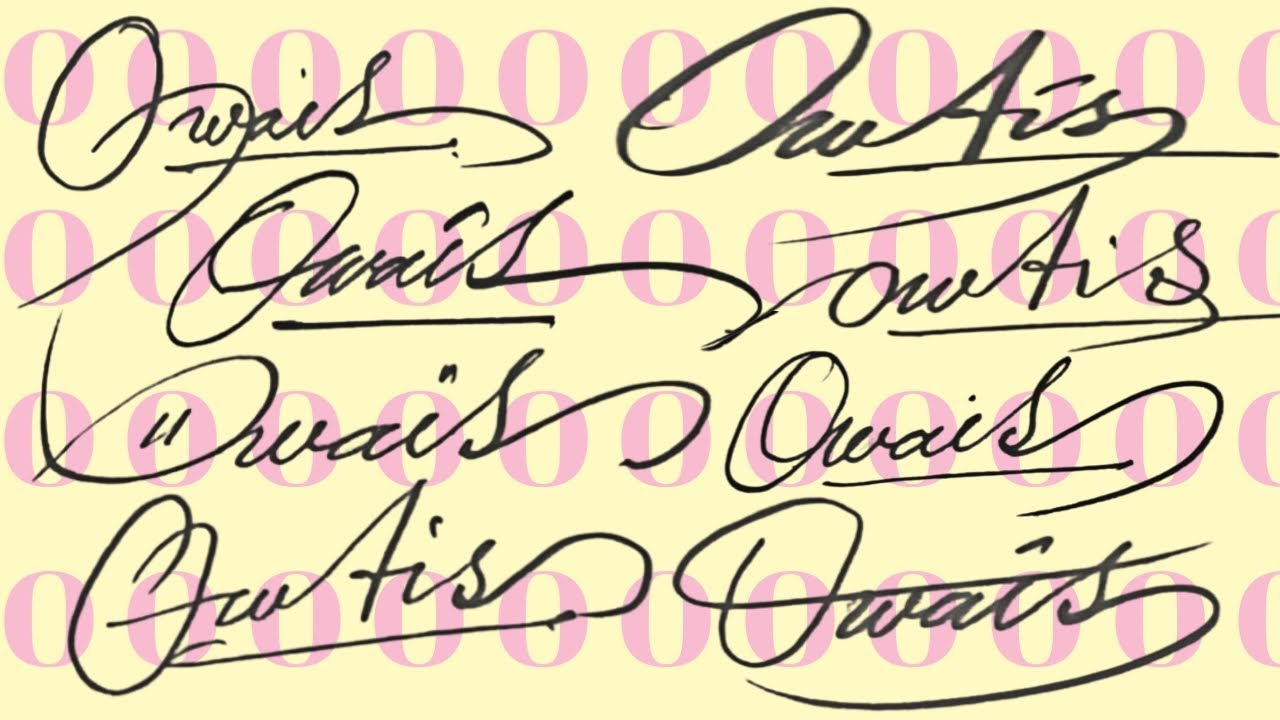 ️ O Signature | How to Create O Signature | Owais Signature style ...