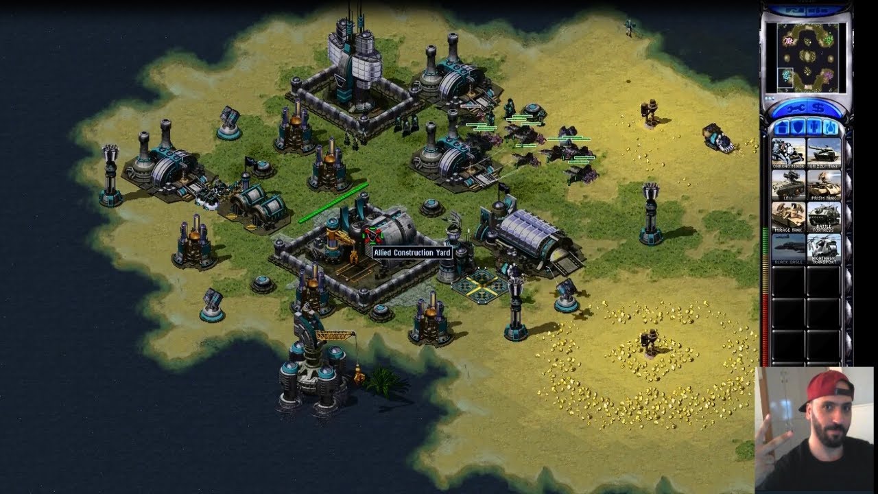c&cnet red alert 2 yuri's revenge 2 vs 2 burtal A.I - YouTube