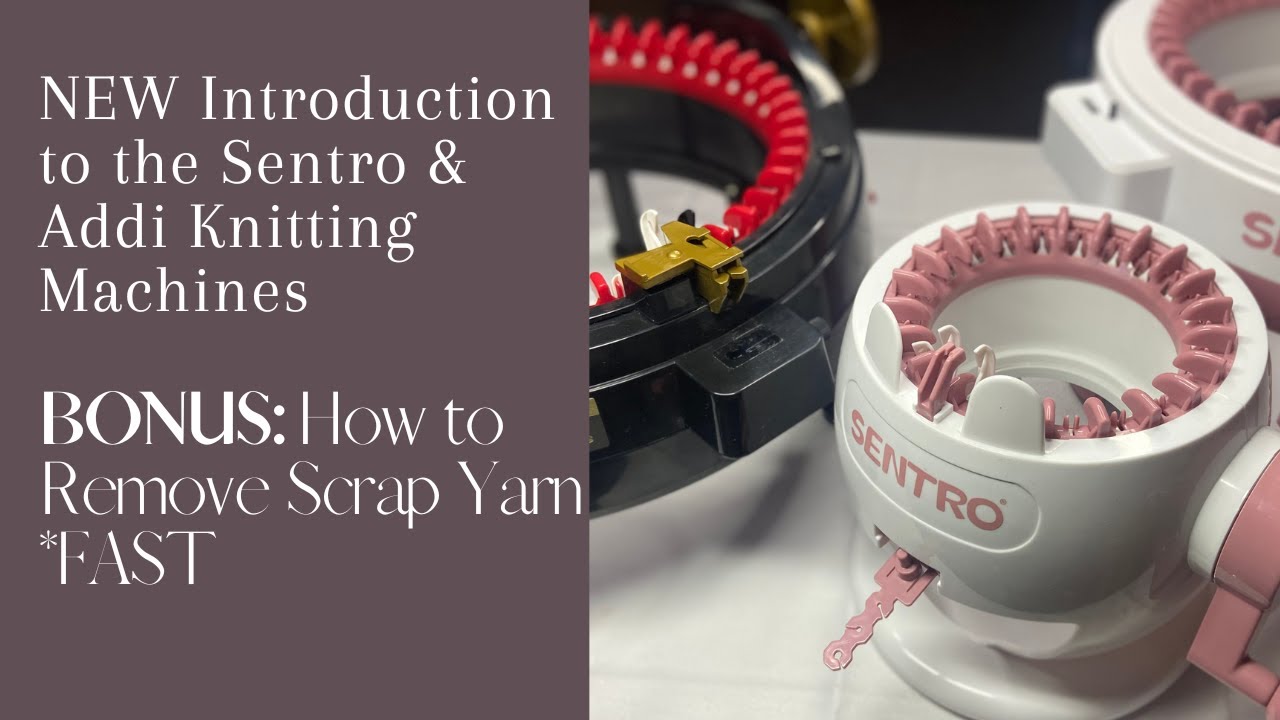 How To Use Circular Knitting Machine for First Time and Demo! Sentro ...