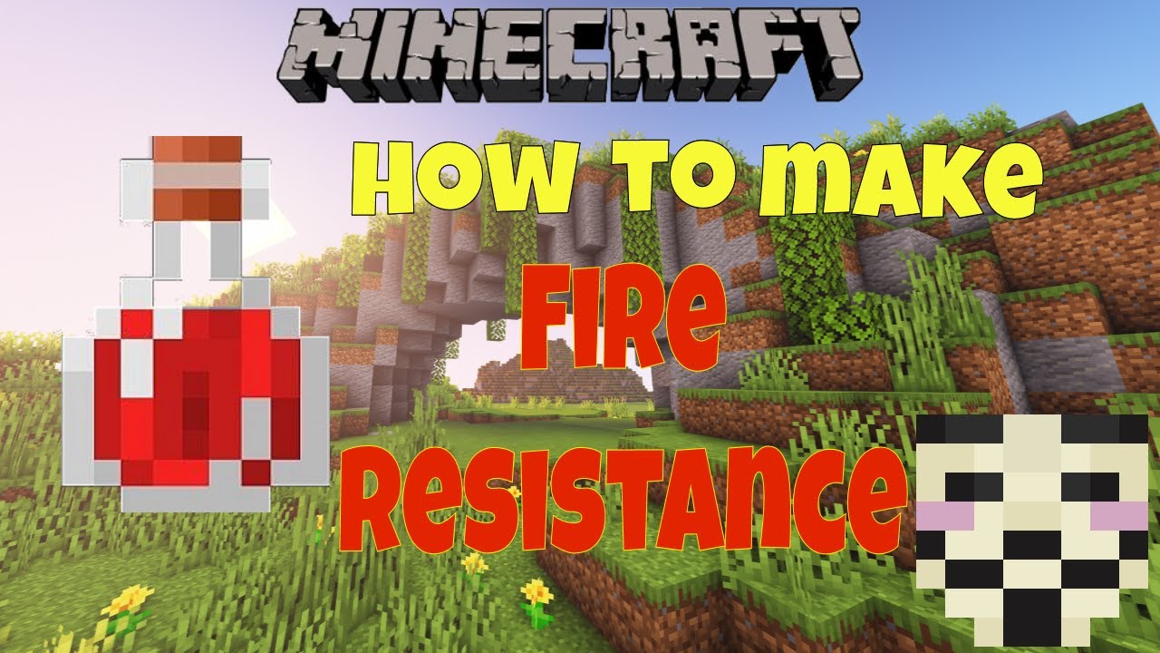 How to Make a Fire Resistance Potion in Minecraft - YouTube