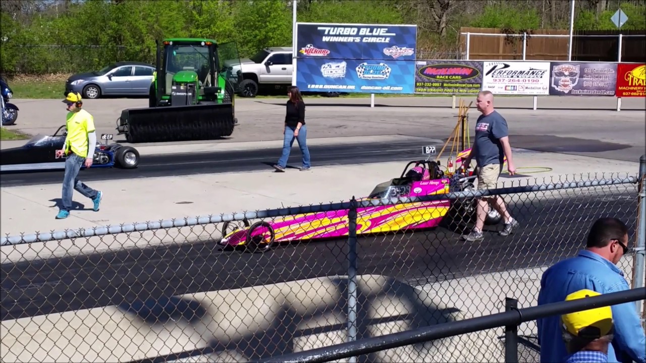 Lacey Hopkins JR dragster Kilkare test tune 4-8-17 - YouTube