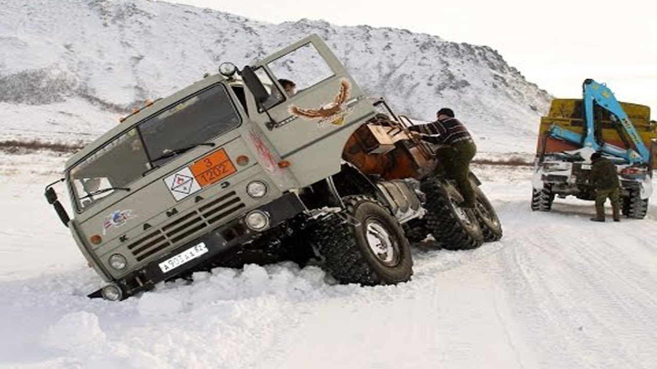 Russian Trucks Extreme Locations North of Russia Crazy Russian Peoples ...