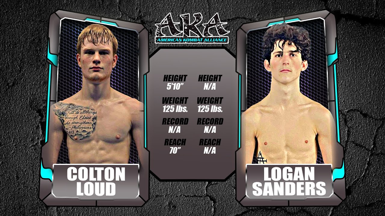 AKA ROP13 Undercard Fight 4 Colton Loud vs Logan Sanders - YouTube