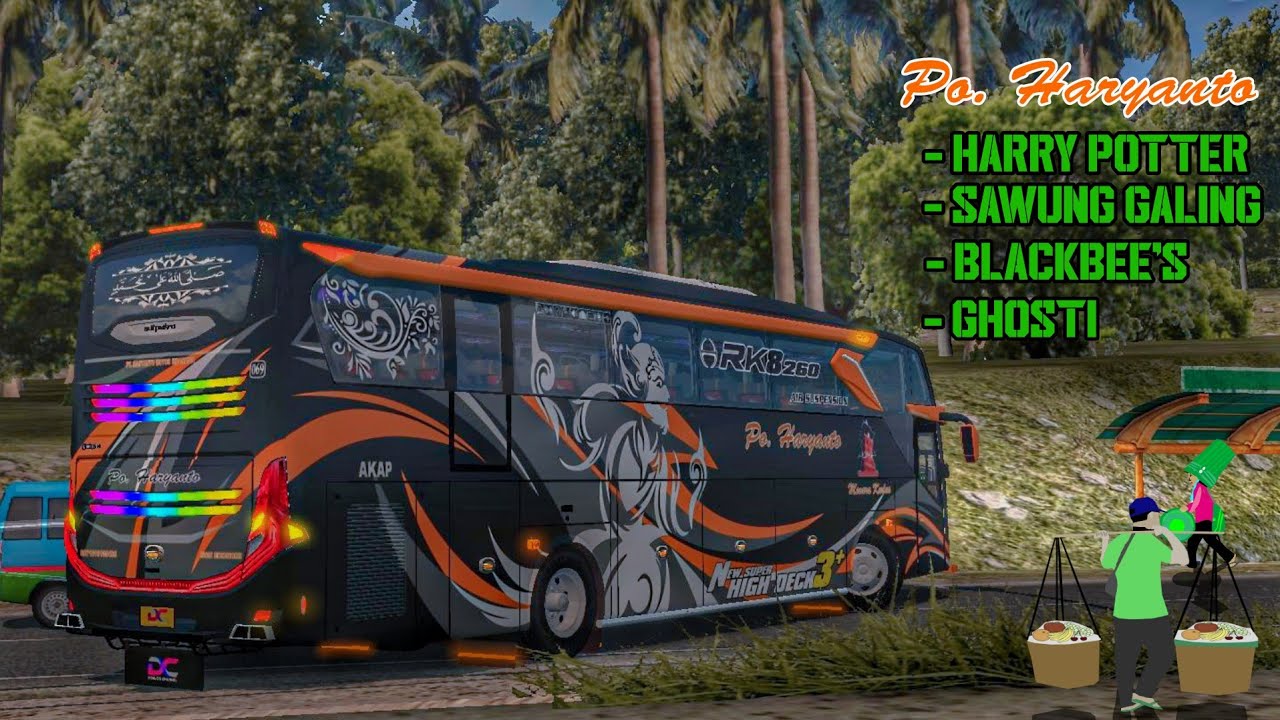 LIVERY PO. HARYANTO MOD JB3+ SHD HINO RK CVT ALDOVADEWA || HR SAWUNG ...