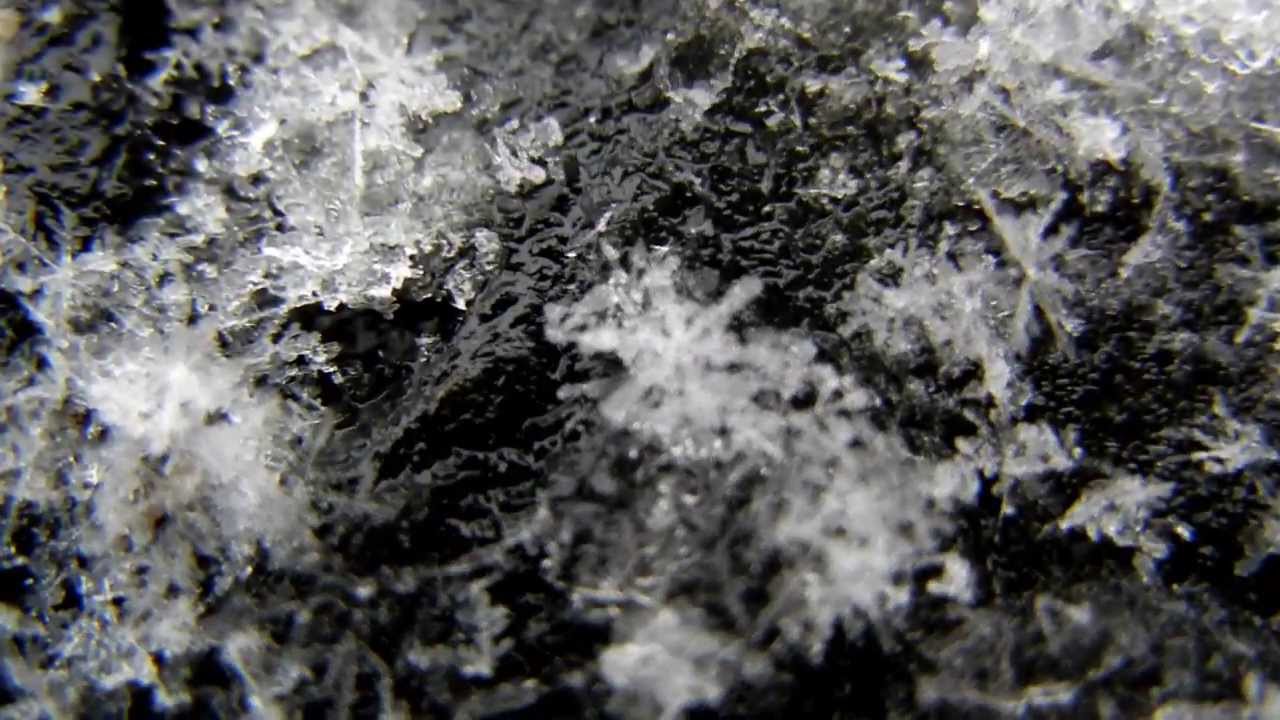Melting Snowflakes - Macro Shot(Nikon Coolpix s8100) - YouTube