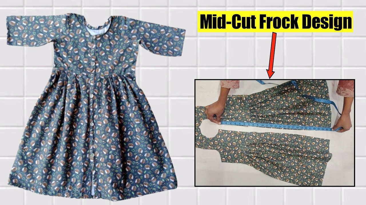 Middle Cut Frock Design | Frock Design For 4 to 5 Year Girl |Ayesha ...