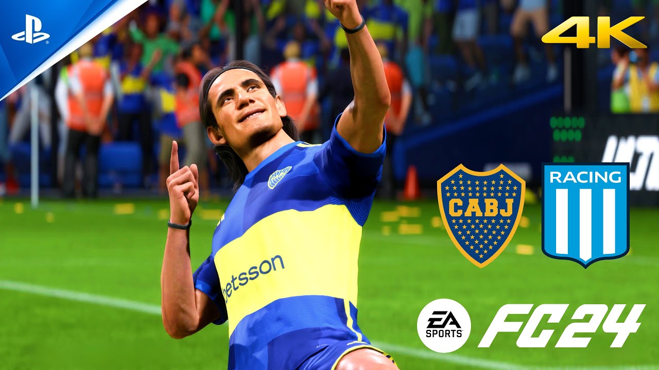 EA FC 24 - Boca Juniors vs Racing Club - gameplay ps5 4K español latino ...