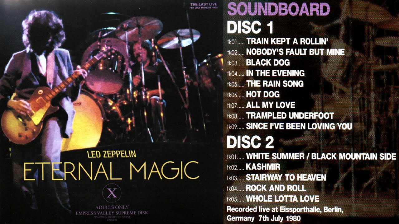 Led Zeppelin 566 July 7 1980 Berlin [SBD] - YouTube