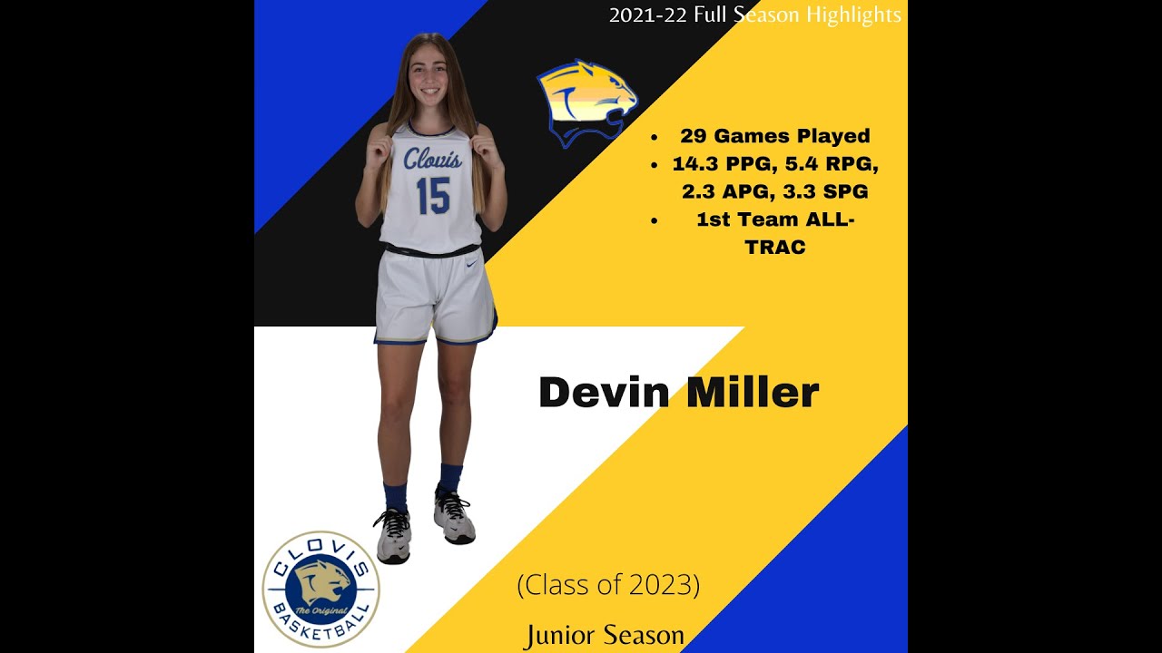 Devin Miller 2022 Full Season Highlights Junior Season - YouTube